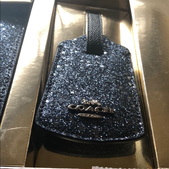 Coach | Accessories | Coach Bling Travel Set Passport Luggage Tag ...